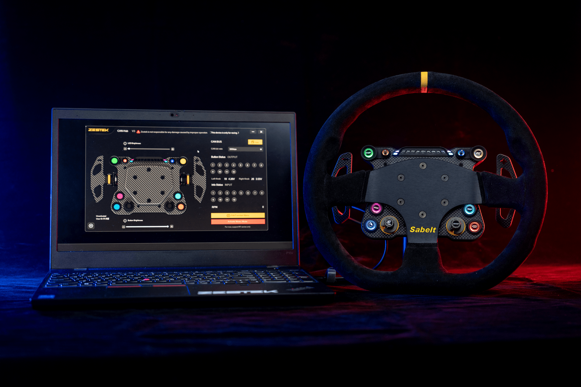 Zestek Racing Aftermarket ECU CAN Configurable Steering Control Hub